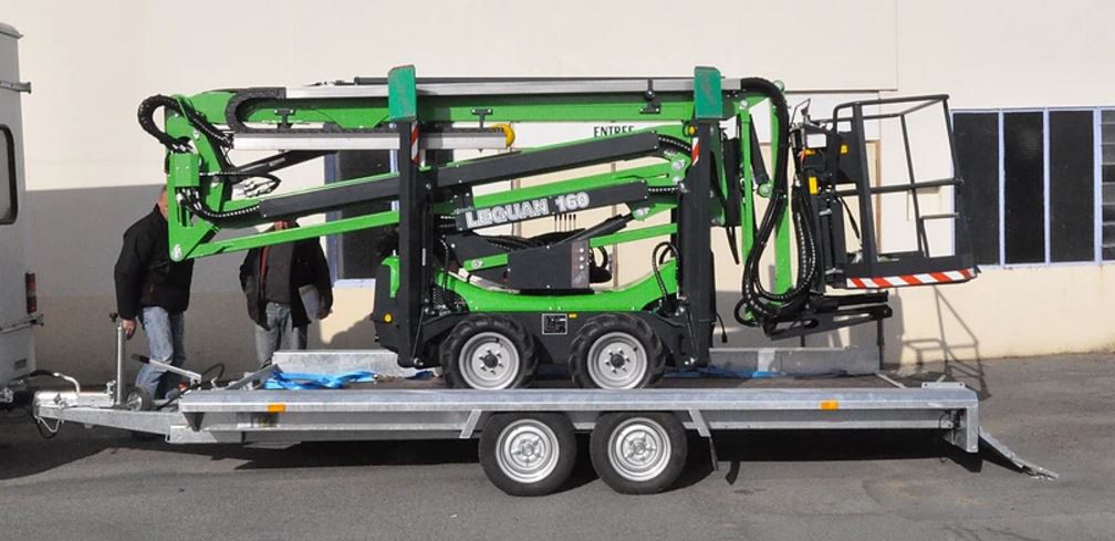 Nacelle araignée automotrice Leguan 160, 16 mètres