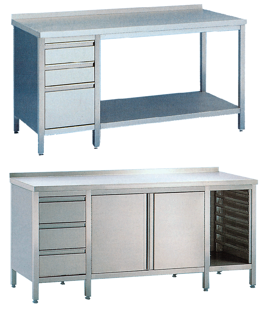 Table armoire inox, avec ou sans tiroirs | Devis